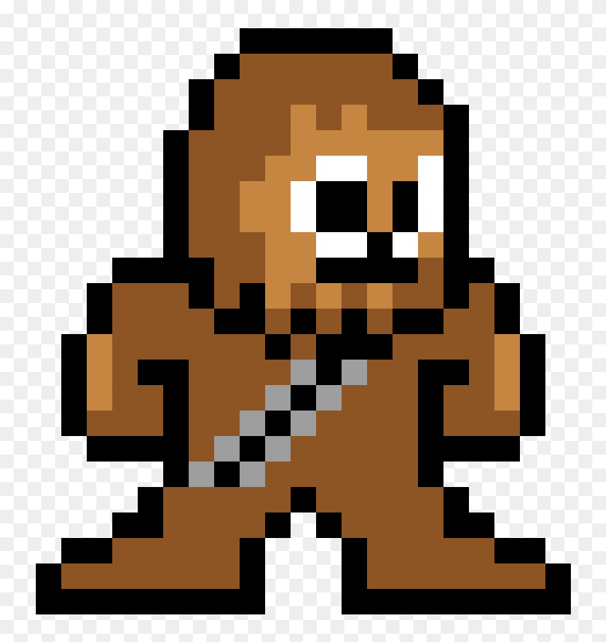 Pixel Art Star Wars Chewbacca Clipart (#5591560) - PinClipart