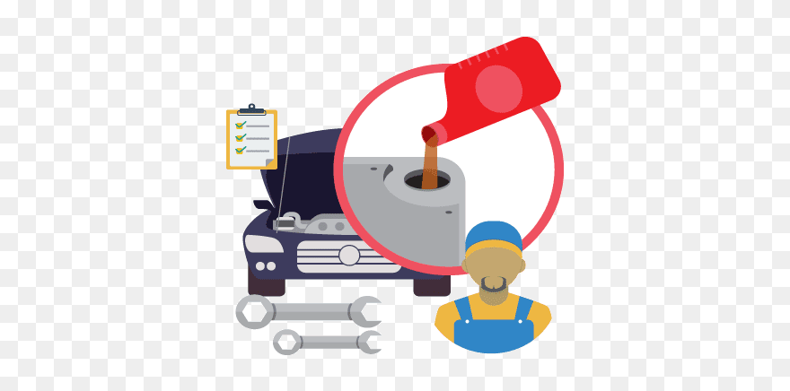 Car Oil And Lube Change - Engine Oil Change Cartoon Clipart (#5592312 ...