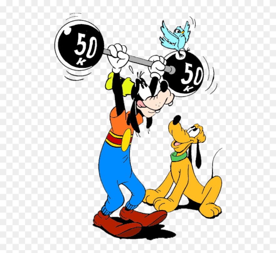 Cartoon Character Lifting Weights Clipart (#5594678) - PinClipart