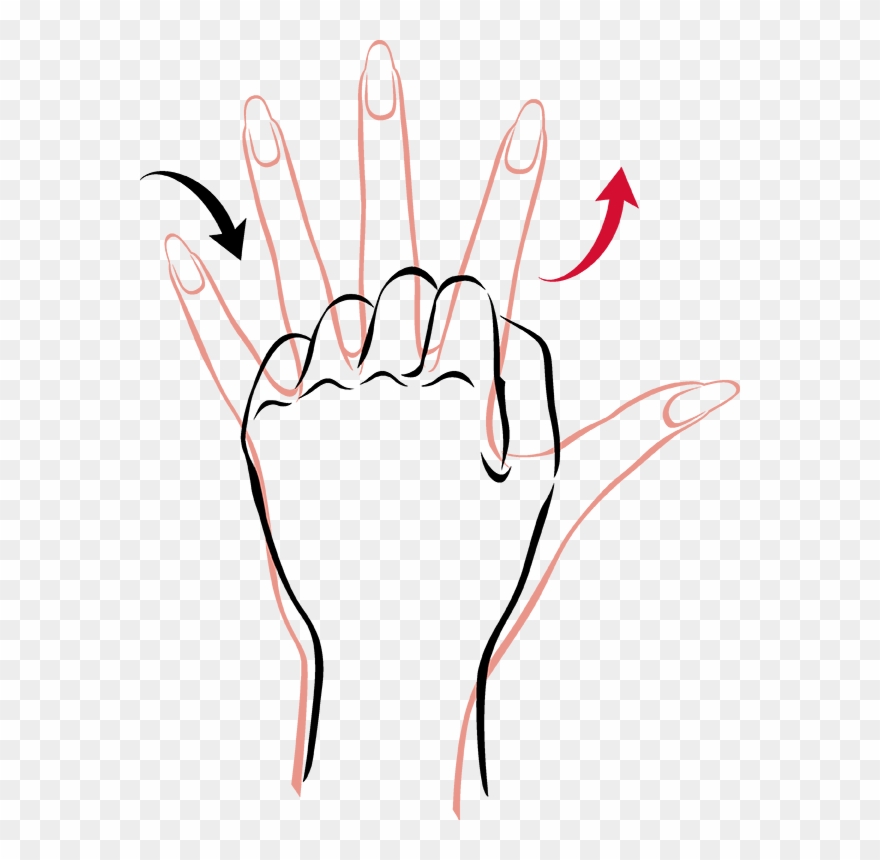 To Strengthen Hands, Stretch And Spread Fingers As Clipart (#566523 ...