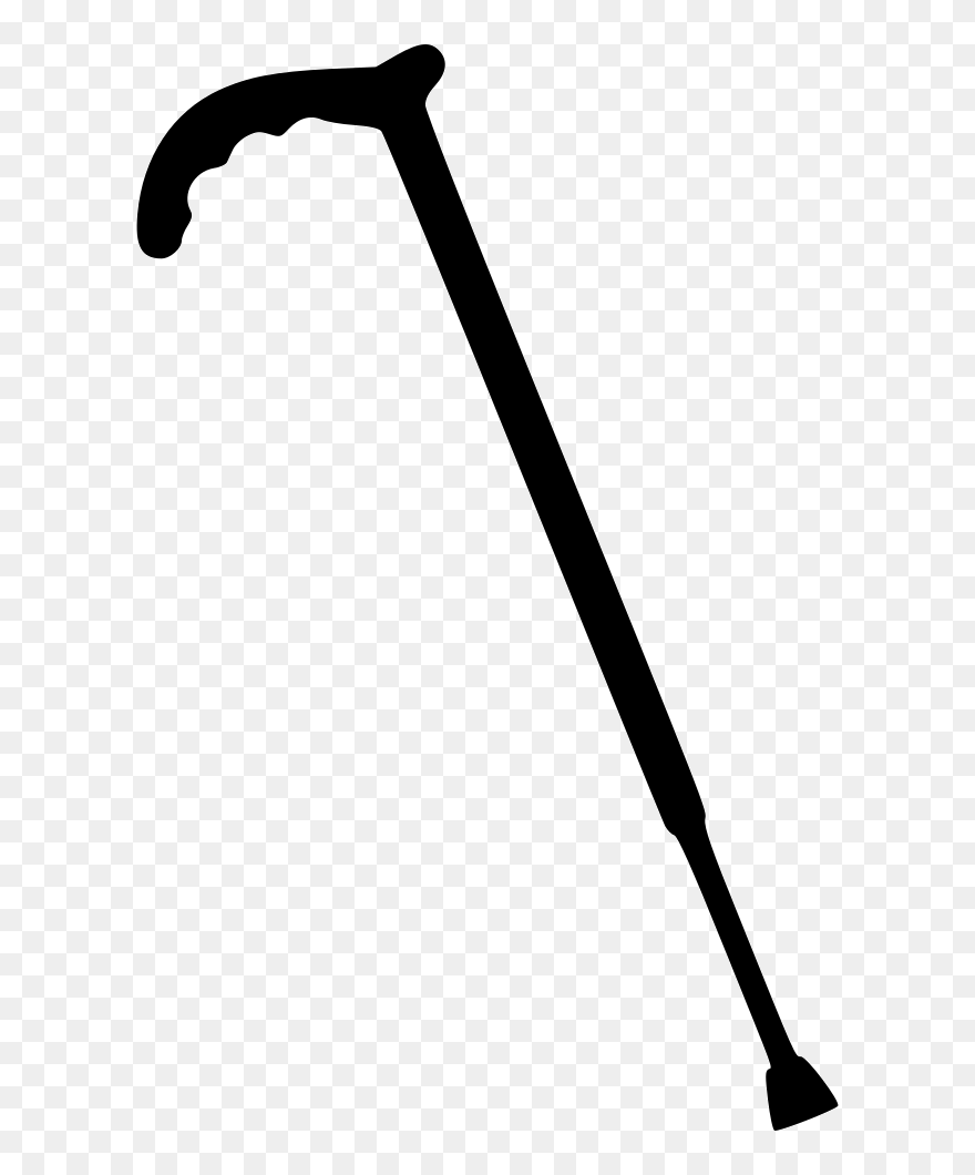 Download Walking Stick Clipart Transparent Background Vector - Black ...