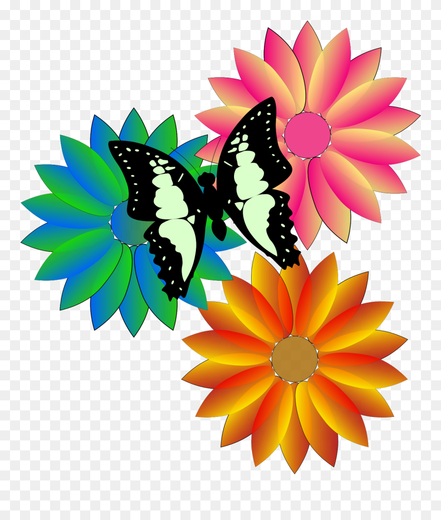 Download Free Clip Art Summer Flowers - Png Download (#5604118 ...