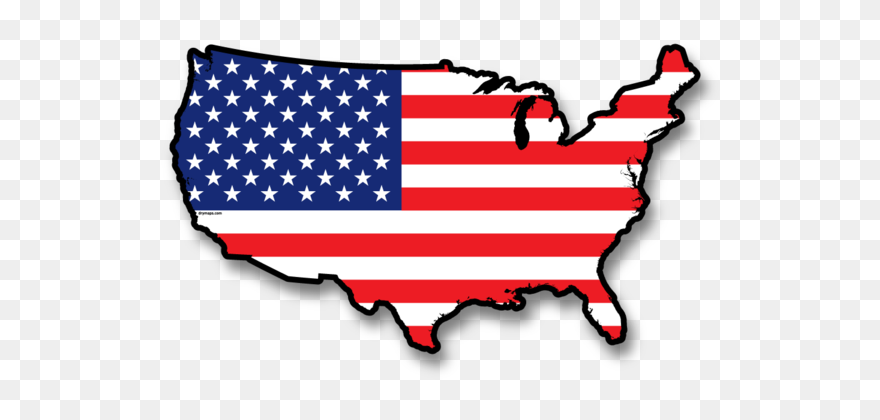 Us Flag Clip Art Graphic Free Download Usa Wall Map - Usa Flag Map Png ...