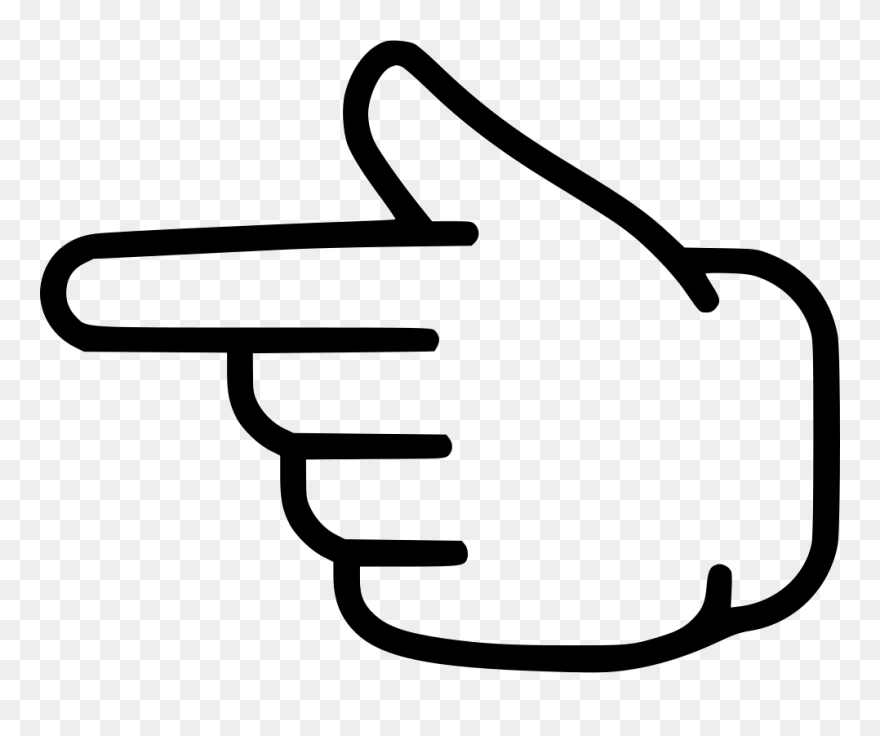 Forefinger Left Finger Touch Hand - Png Finger Icon Left Clipart ...