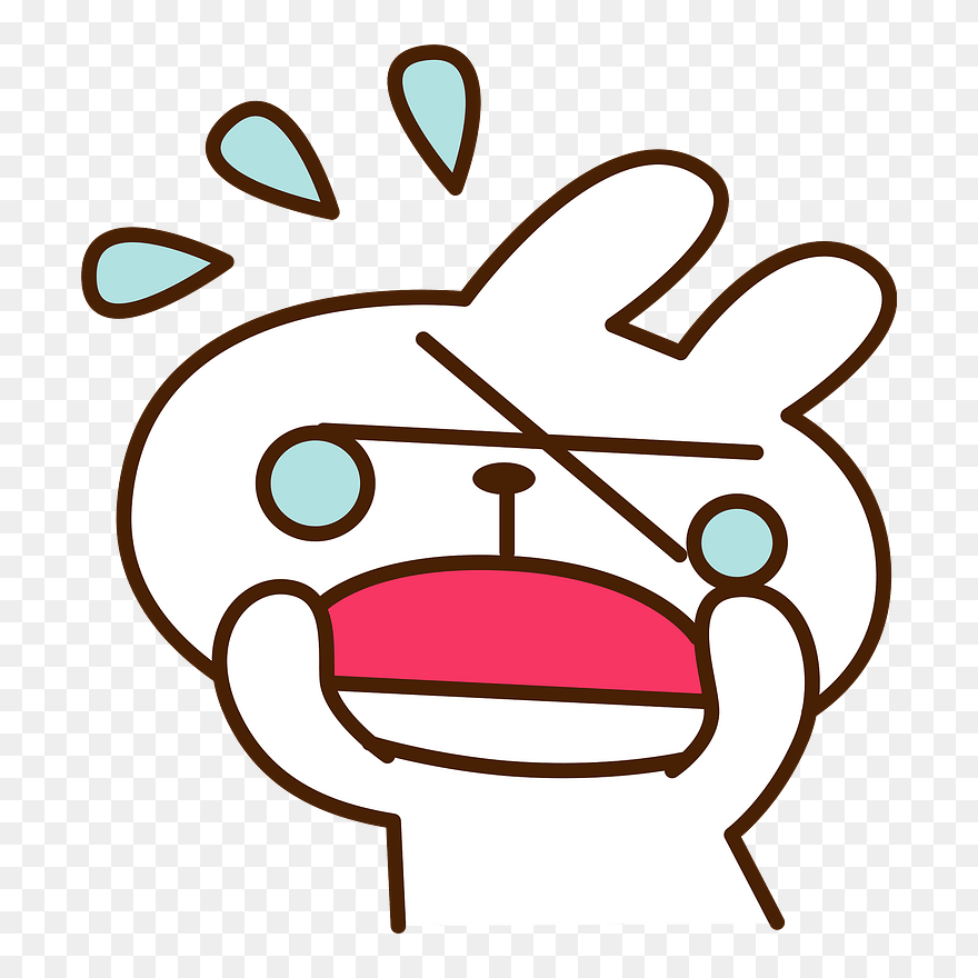 Rabbit Animal Cry Clipart - Png Download (#5611630) - PinClipart