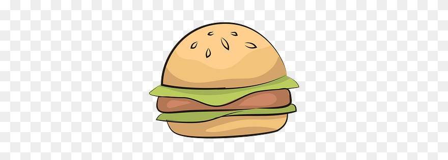 Transparent Food Stand Clipart - Hamburguesa Clipart - Png Download ...