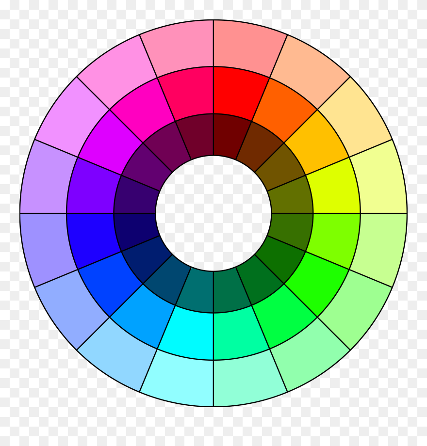 48 Colors Clip Arts - Color Wheel 48 Colors - Png Download (#5614933 ...
