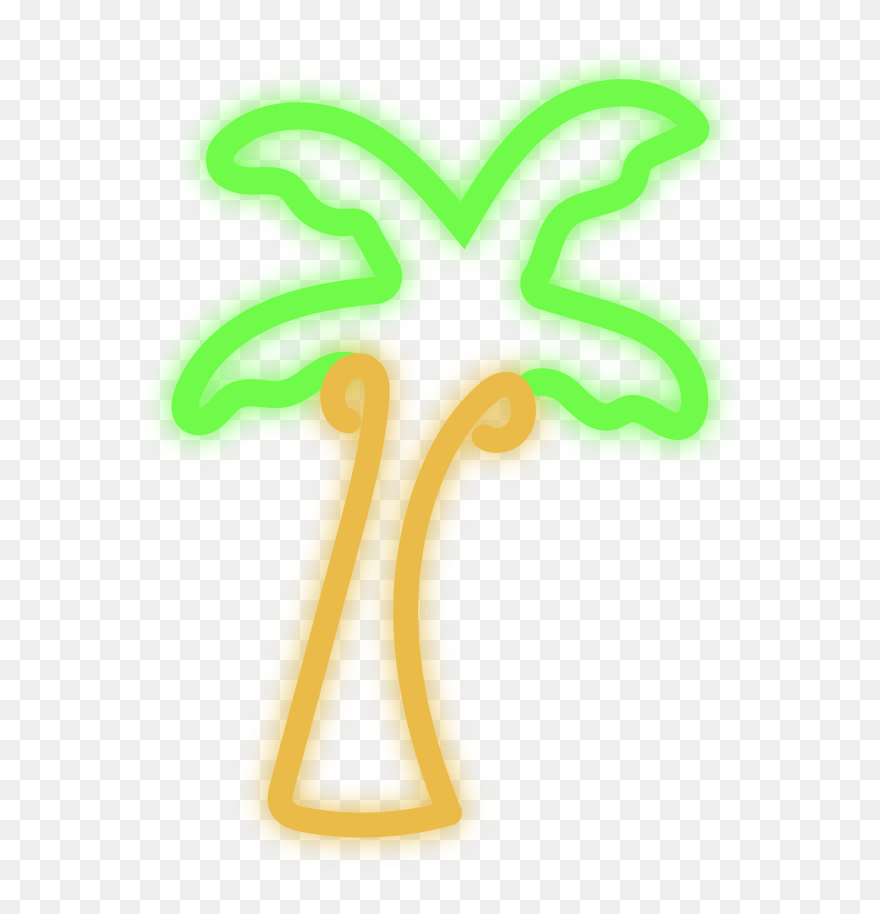 Download Transparent Swimsuits Clipart - Transparent Neon Palm Tree Png ...