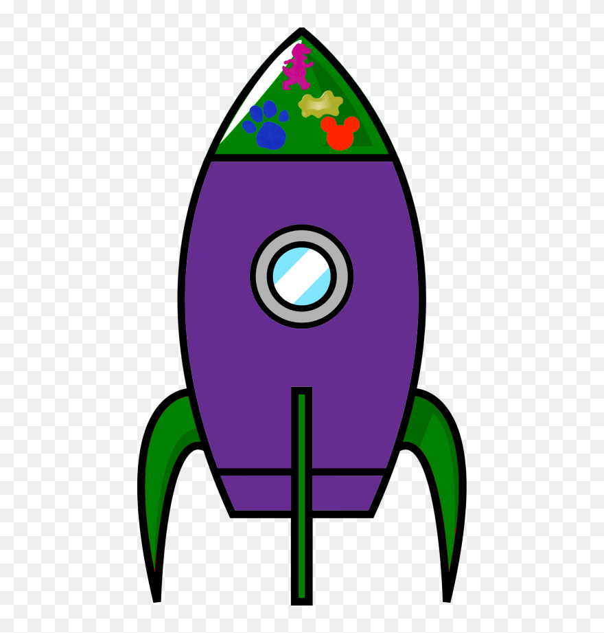 Rocket Ship Clipart Purple - Png Download (#5617369) - PinClipart