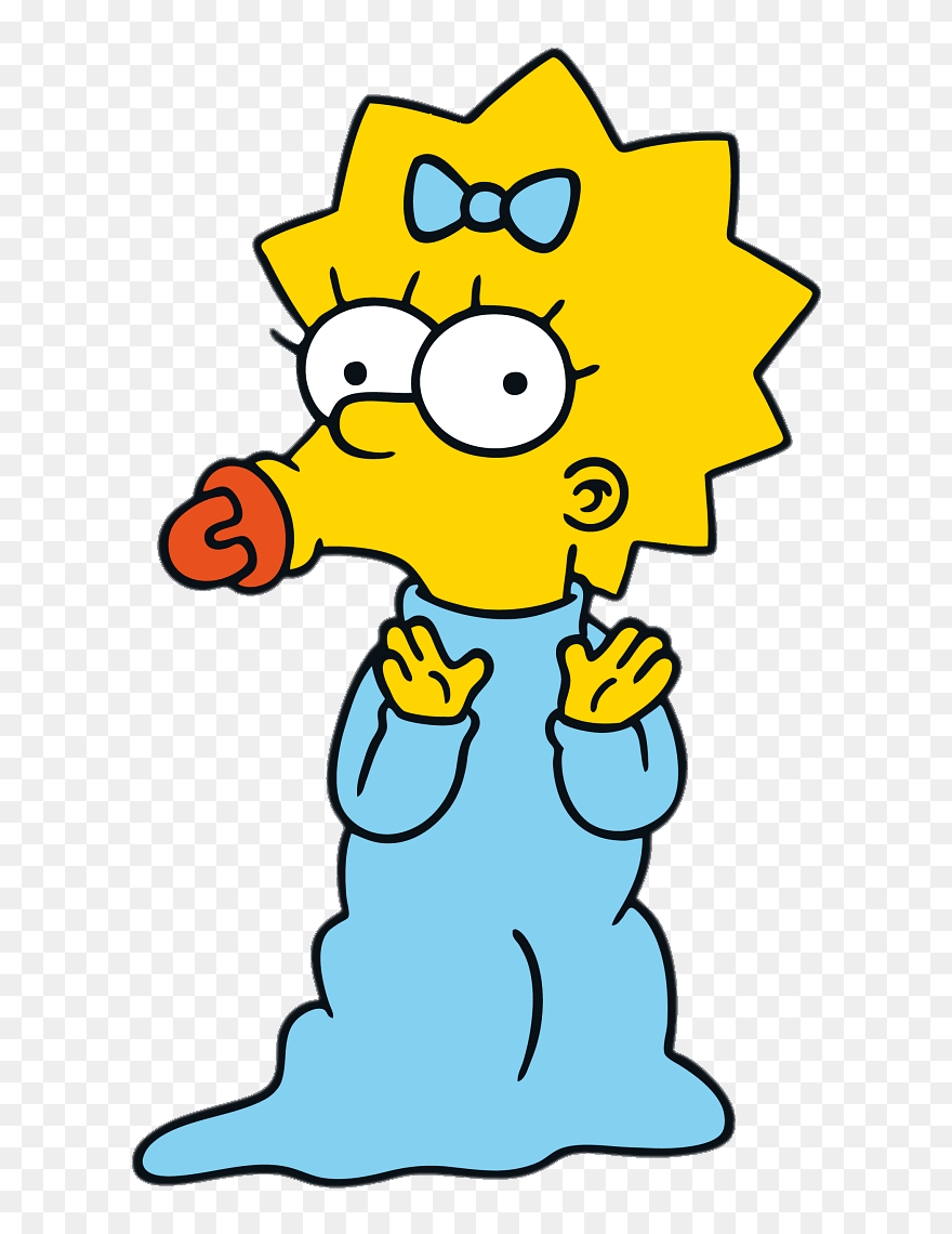 Download Maggie Simpson With Pacifier - Maggie Simpson Png Clipart ...