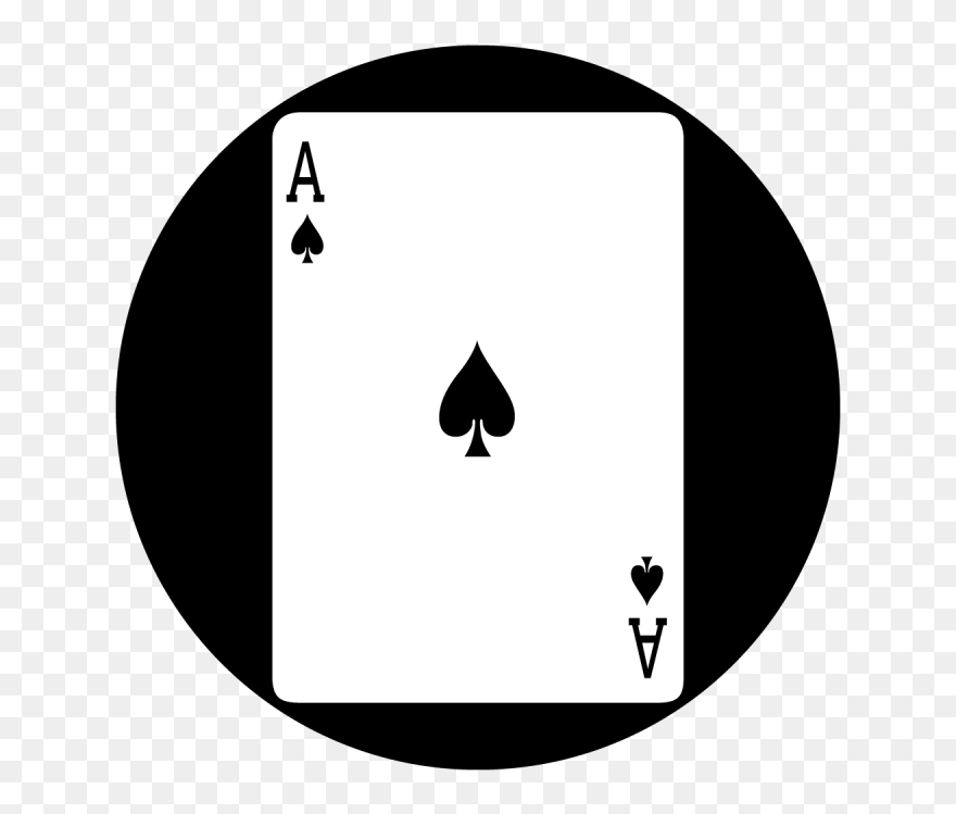 Ace Card Clipart Individual - Ace Of Spades Cartoon - Png Download ...