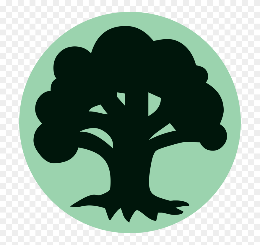 Transparent Playing Card Clipart - Magic The Gathering Green Symbol ...