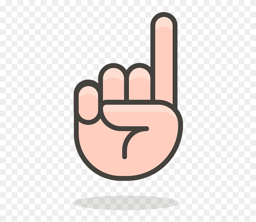 Download Index Pointing Up Emoji Clipart - Emoji Point Png Transparent ...