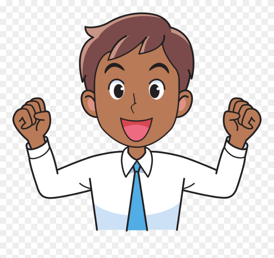 Download Hand Emoji Clipart Fist Pump - Happy Animated Man .png ...