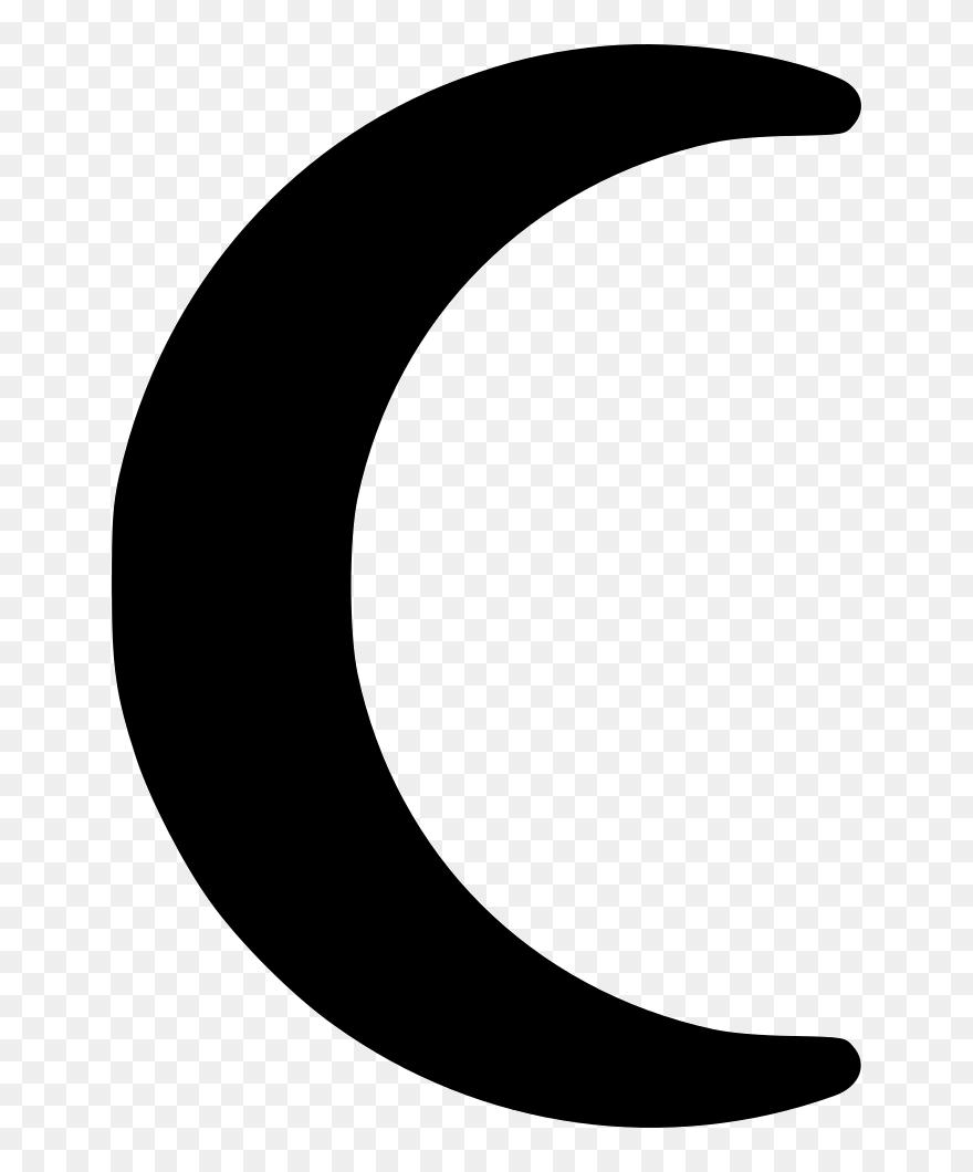 Download Crescent Vector Svg- - Crescent Moon Symbol Waning Clipart ...