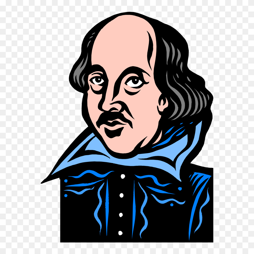 William Shakespeare - Cartoon William Shakespeare Transparent Clipart ...