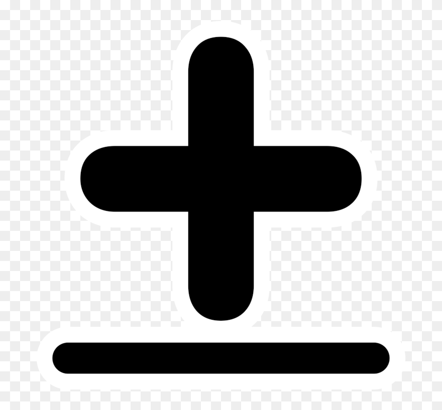 Subtraction Sign Cartoon Clipart