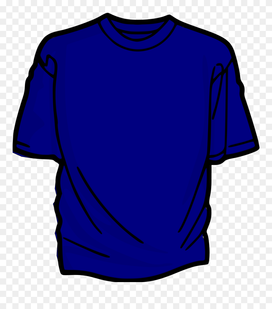 Blue T-shirt Clip Art - Cartoon Blue Shirt - Png Download (#5639551 ...