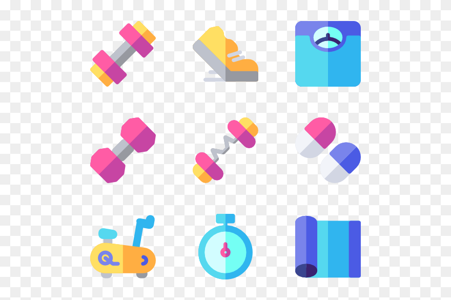 Cute Fitness Icon Png Clipart (#5641397) - PinClipart