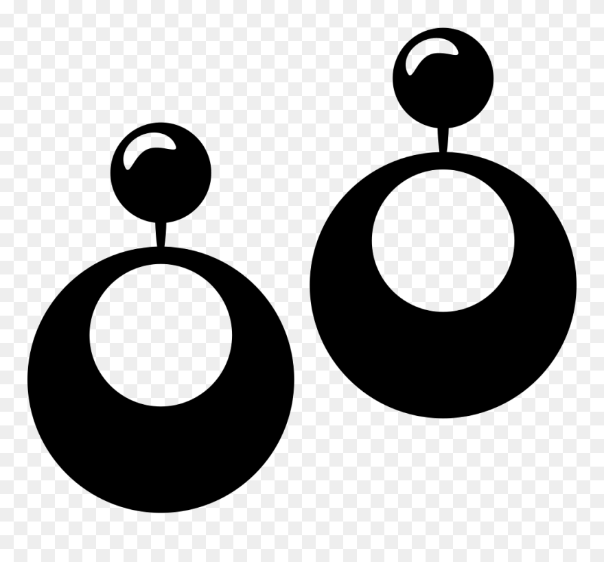 Earrings Clipart Svg - Earring Icon Png Transparent Png (#5641402 ...