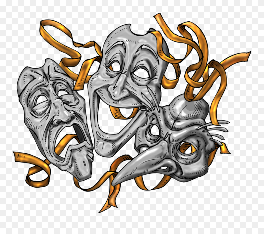 Laughing Mask Clipart (#5642816) - PinClipart