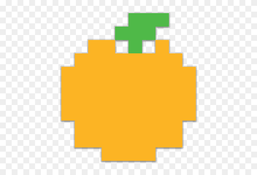 Download Pacman Clipart 8 Bit - Orange Pac Man Fruit - Png Download ...