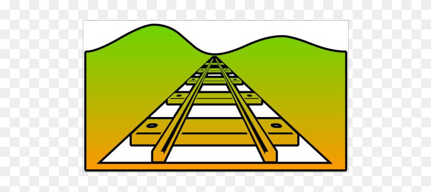 Railroad Cutout Png Images - Train Track Coloring Page Clipart ...