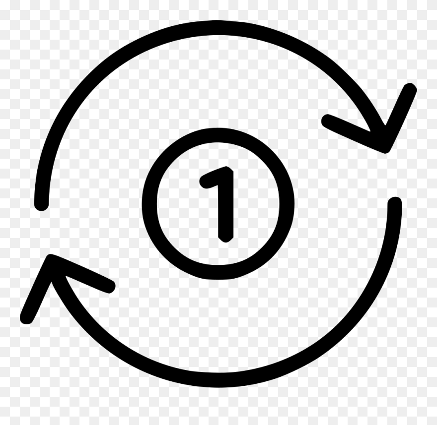 Number Circle Repeat Time - Icon Clipart (#5655896) - PinClipart