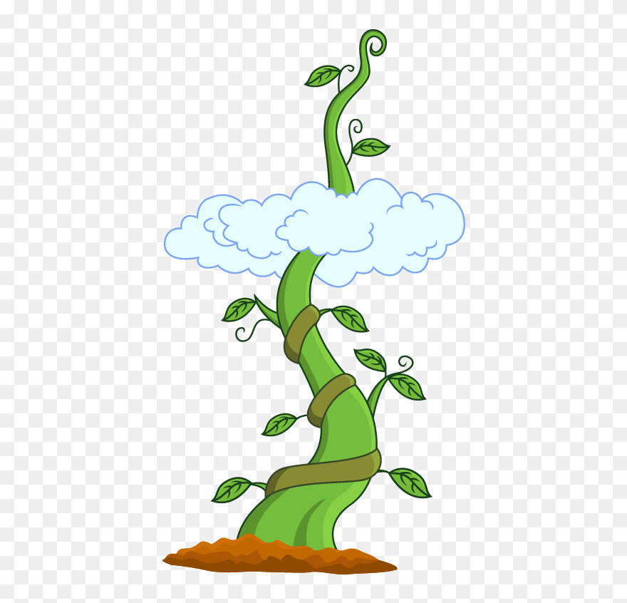 Giant Bean Stickers Jack - Beanstalk Jack And The Beanstalk Clipart ...