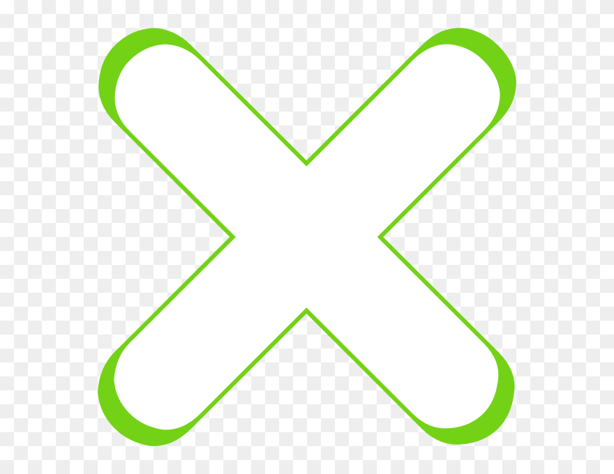 Green X Clip Art At Clker - Png Download (#5661069) - PinClipart