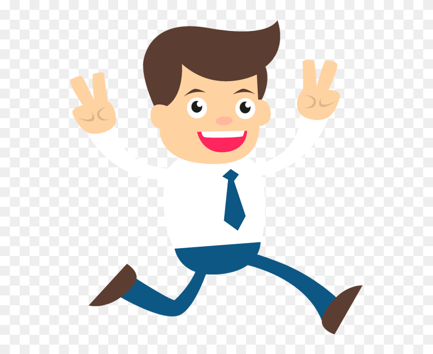 Happy Man Cartoon Png Clipart (#5661147) - PinClipart