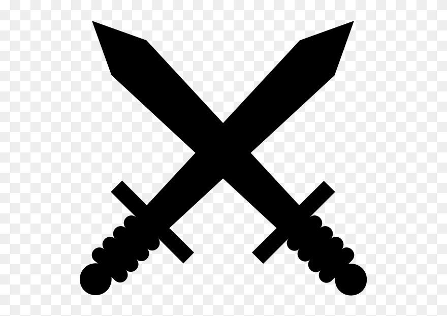 Download Crossed Swords Png - Two Swords Crossed Png Clipart (#5670278 ...