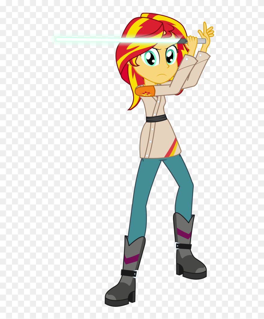 Lightsaber Clipart Jedi Knight - Mlp Eg Star Wars - Png Download ...