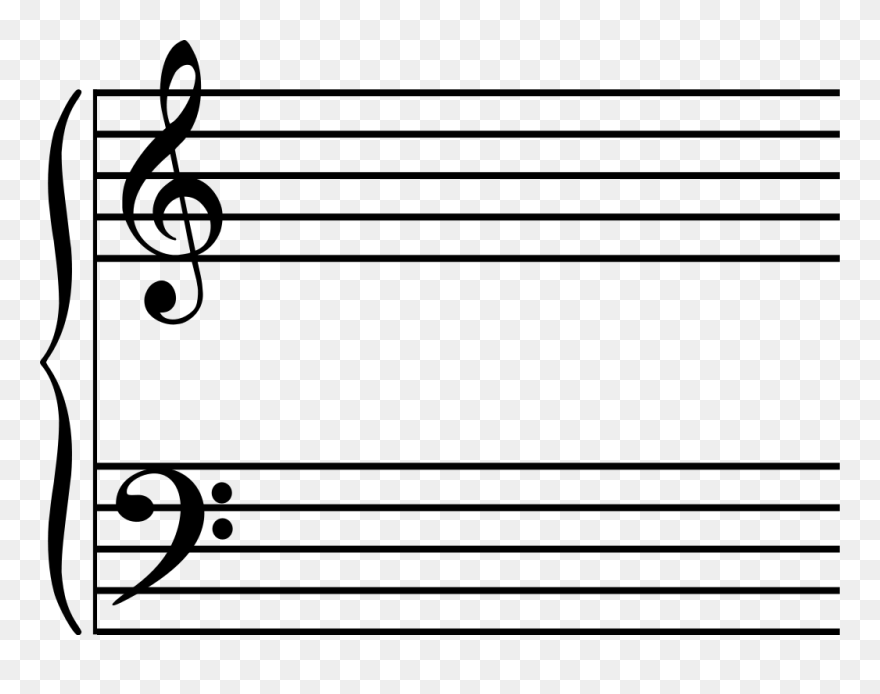 File - Grand Staff - Svg - Grand Staff Clipart (#5685744) - PinClipart