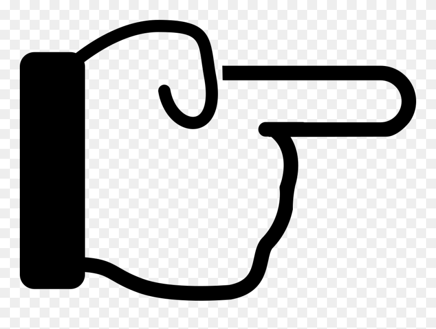 Download Transparent Hand Finger Png - Hand Pointing Icon Png Clipart ...