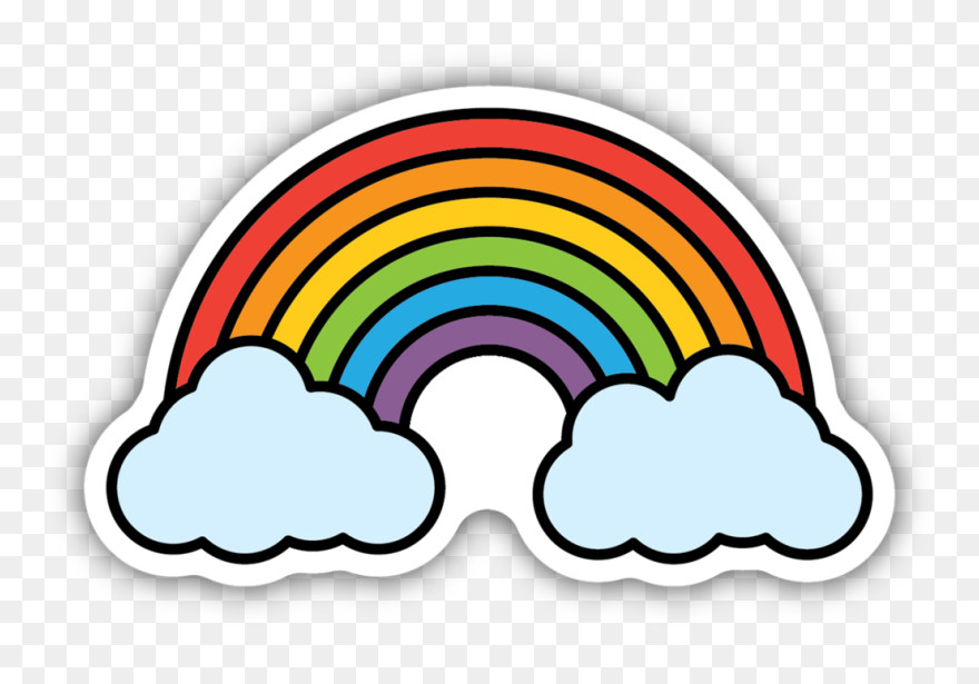 Rainbow Sticker Clipart (#5690717) - PinClipart