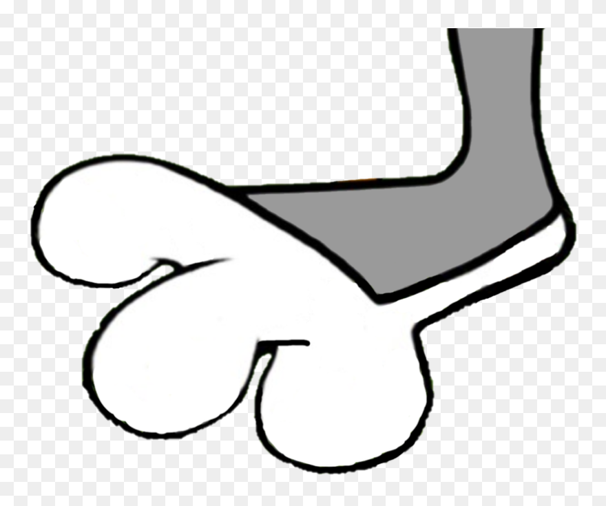 Bugs Bunny Toe Spread Right Foot - Bugs Bunny Feet Clipart (#5693087 ...