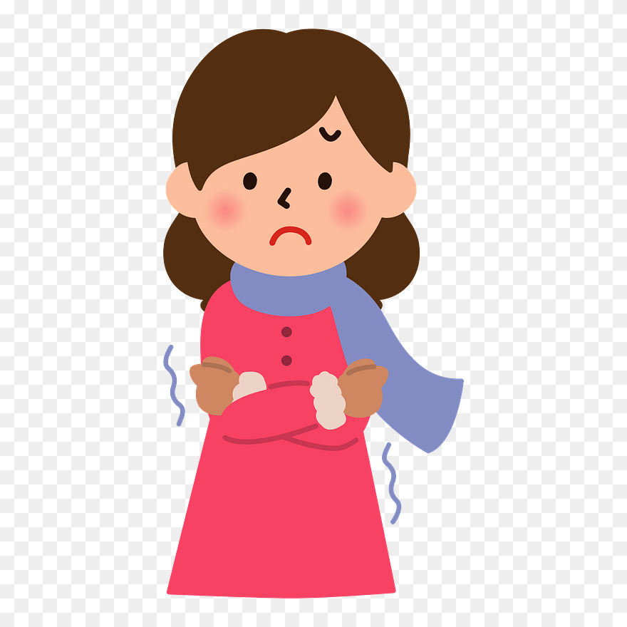 Download Woman Cold Clipart - Cartoon - Png Download (#5695028 ...
