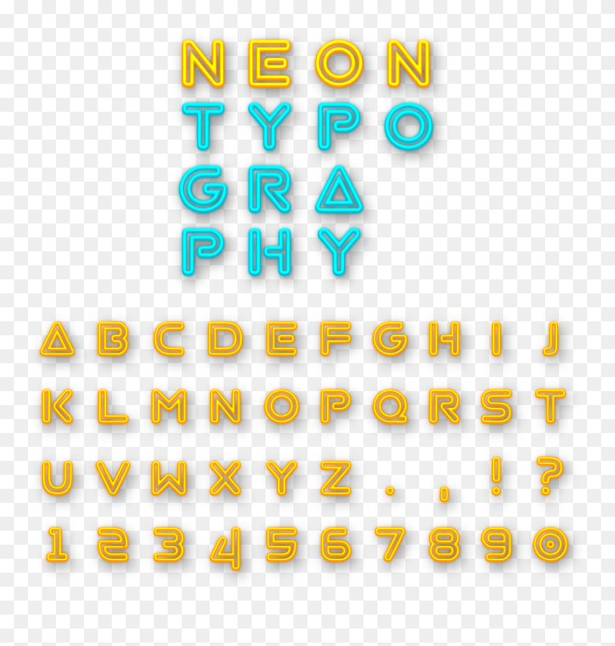 Download #letras #neon Letras Néon #alfabet #alfabeto #font Clipart ...