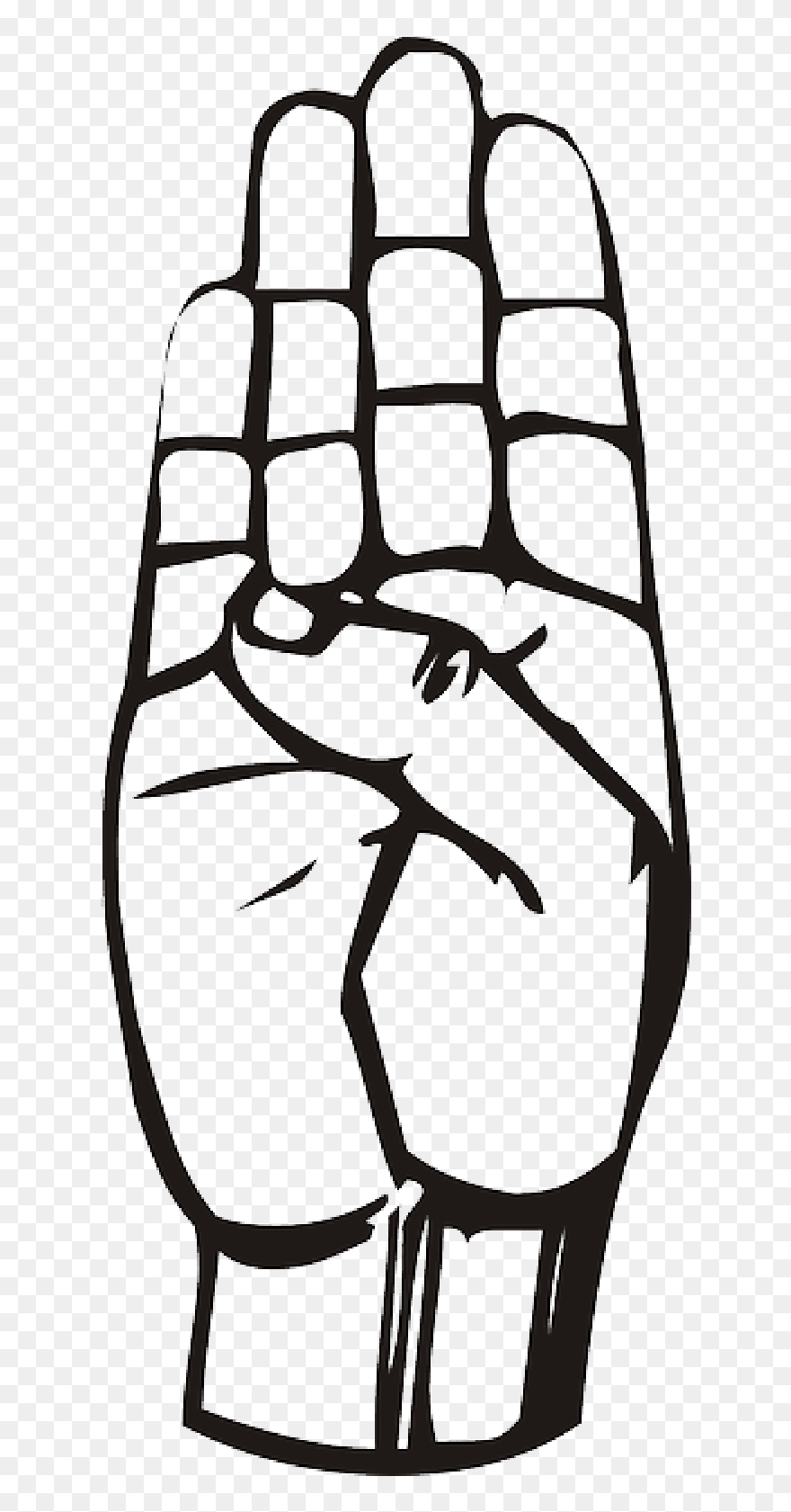 Download Sign, Outline, Hand, Speech, Language, Talk - Sign Language ...