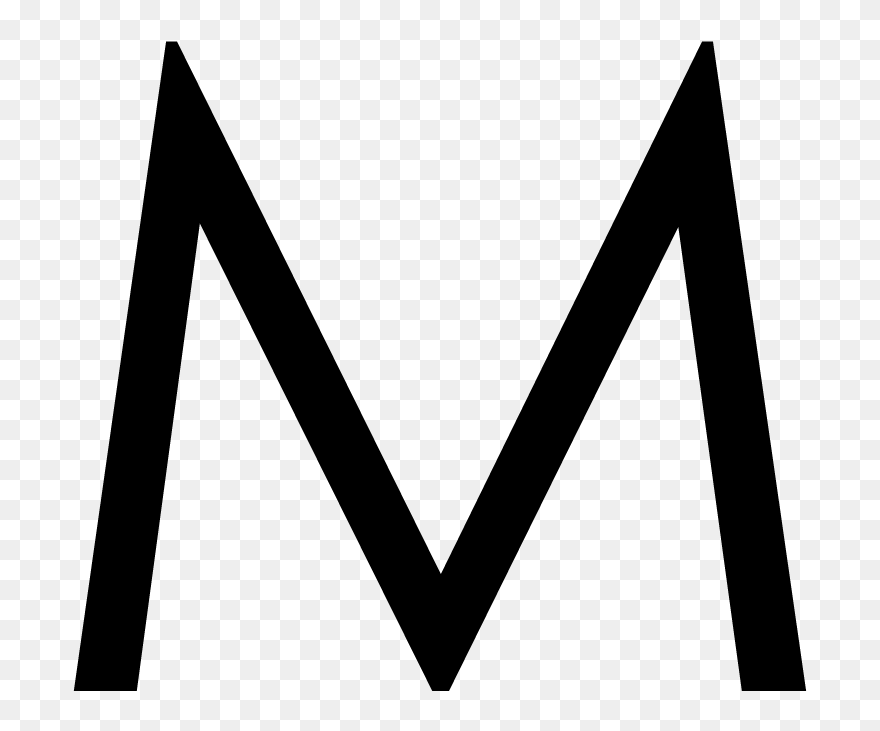 Letter M Png - Triangle Clipart (#5698578) - PinClipart
