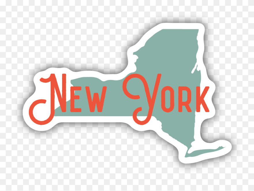 Download New York State Sticker - Graphic Design Clipart (#5699822 ...