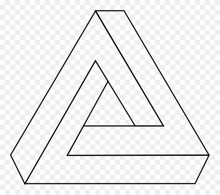 Free Vector Impossible Triangle - Impossible Triangle Clipart - Png ...