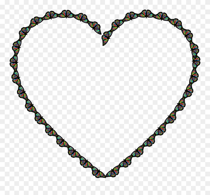 Heart Trail Clipart Banner Transparent Download Butterfly - Clip Art ...