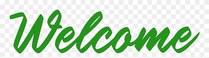 Welcome Png - Welcome Transparent Green Clipart (#5709207) - PinClipart