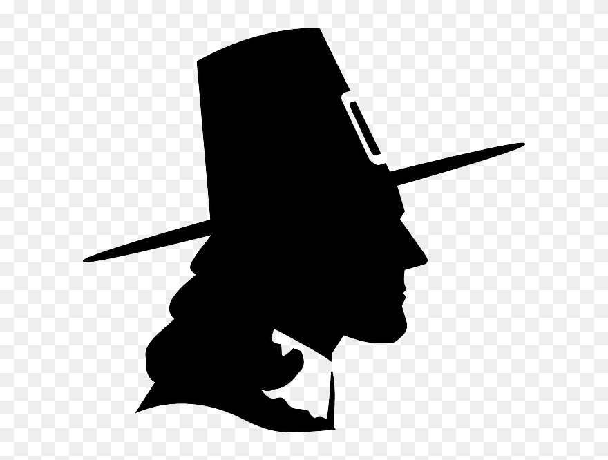 Pilgrim Free Clipart - Pilgrim Silhouette - Png Download (#5710176 ...