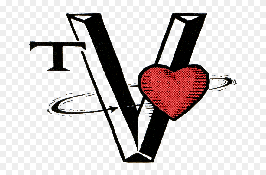 Tv Heart Logo - Heart Clipart (#5717185) - PinClipart