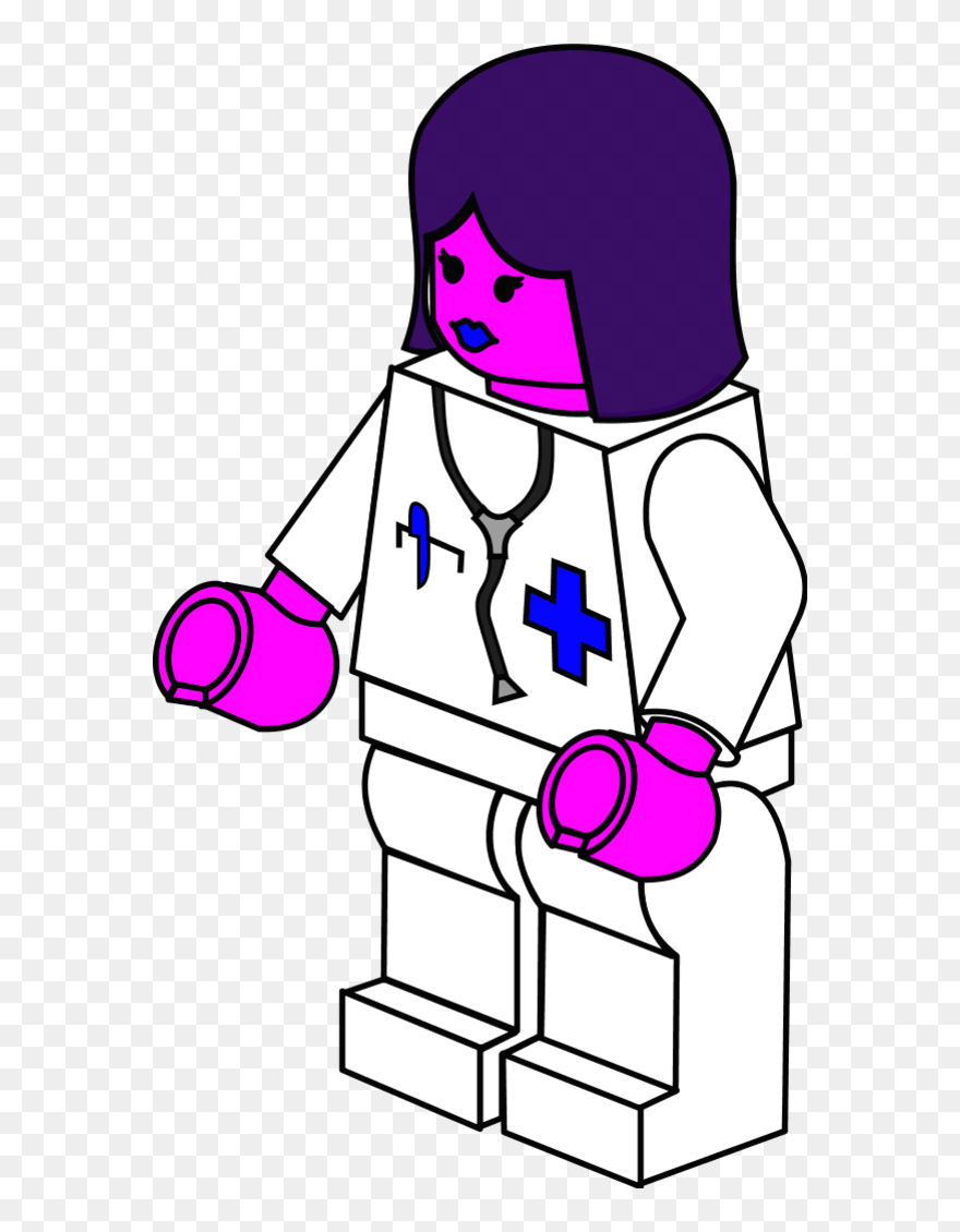 Doctor Female Lego - Coloring Pages Doctor Clipart (#5717987) - PinClipart