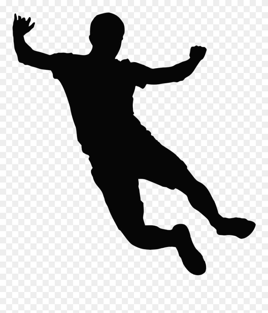 Download Silhouette Clip Art - Man Jumping Clip Art - Png Download ...