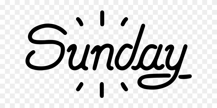 Sunday Logo Black-01 - Sunday Black Transparent Clipart (#5719671 ...